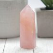 Rose Quartz Point Tower - Divine Schorl Crystals, Gems and Minerals